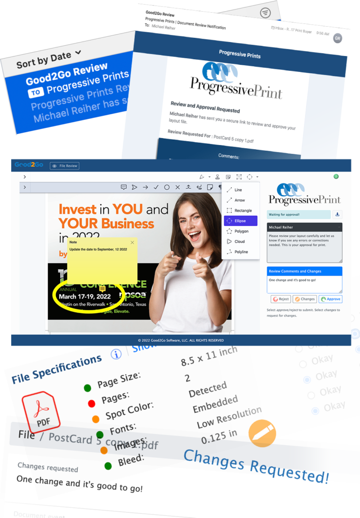 Workflow automation for print production.